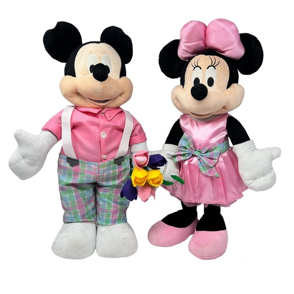 Holiday | Mickey Minnie Mouse Disney Easter Spring Large Plush Standing ...